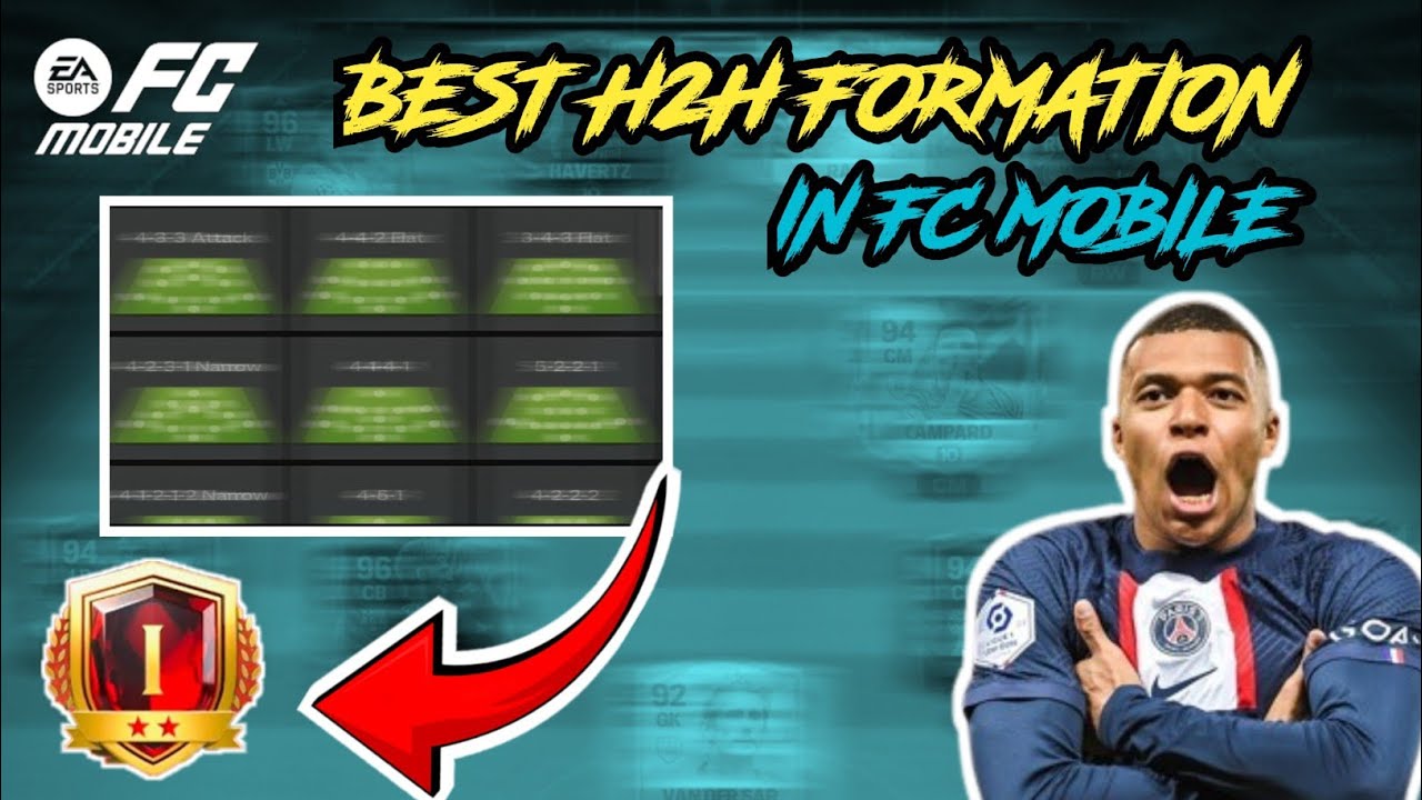 TOP 5 BEST H2H FORMATION IN FC MOBILE TO REACH FC CHAMPION || BEST FORMATION || - YouTube