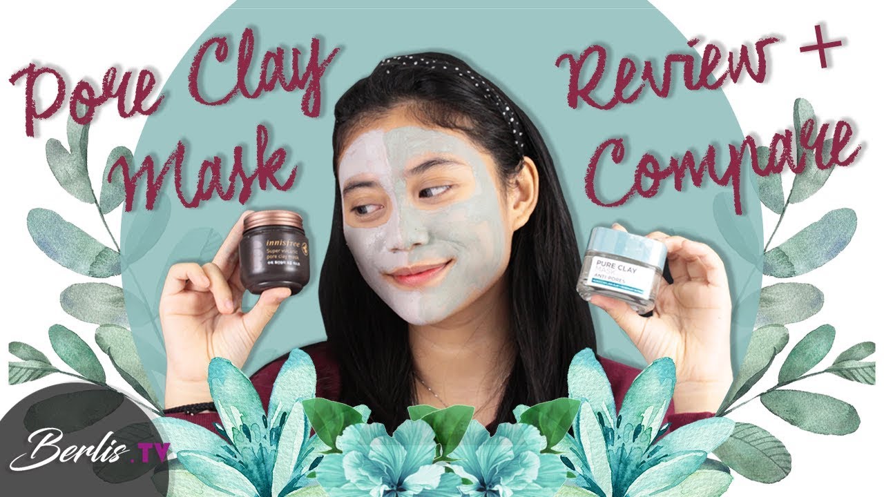 LOREAL VS INNISFREE BIKIN MUKA BELANG!! REVIEW + COMPARE PORE CLAY MASK ...