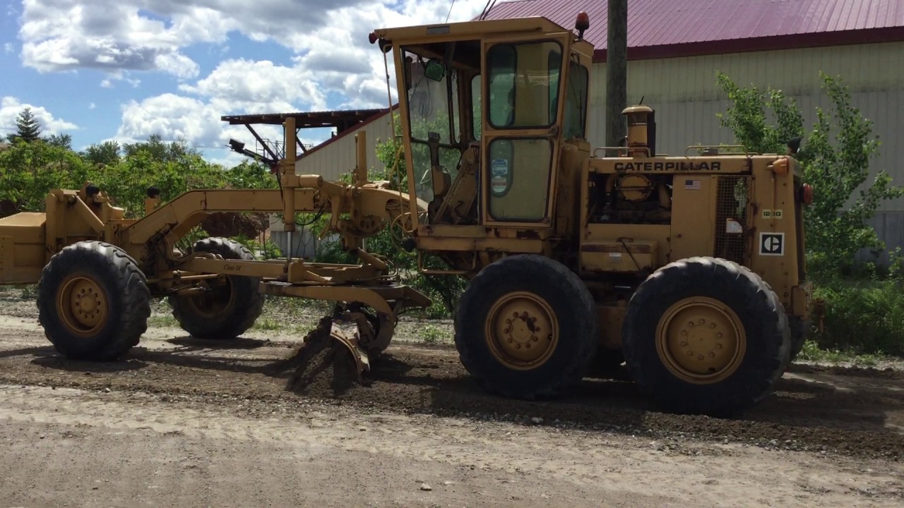 1978 Caterpillar 120G Motor Grader - YouTube