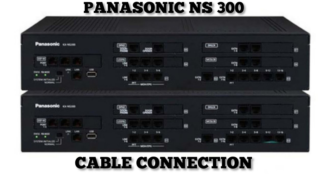 PANASONIC NS 300 CABLE CONNECTION IN FULL DETAILS IN HINDI - YouTube