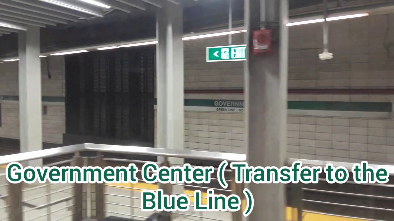 Boston MBTA Green Line D Branch Ride ( Government Center to Hynes ...