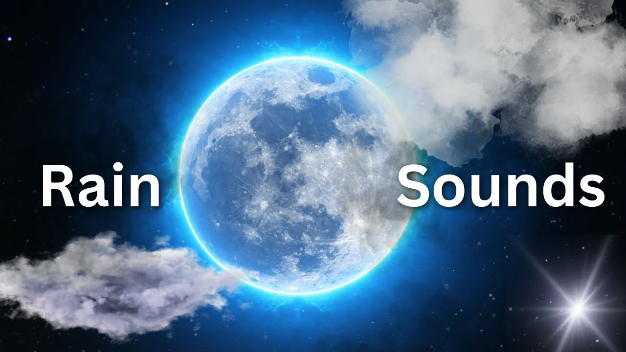 Heavy Rain on Glass | Moonlit Fog #HeavyRain #Moonlight #FoggyNight # ...