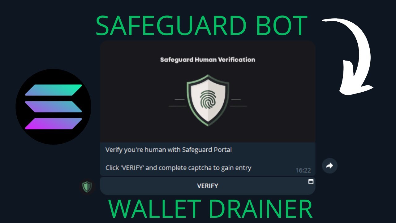 Telegram fake Safeguard bot | Wallet drainer - YouTube