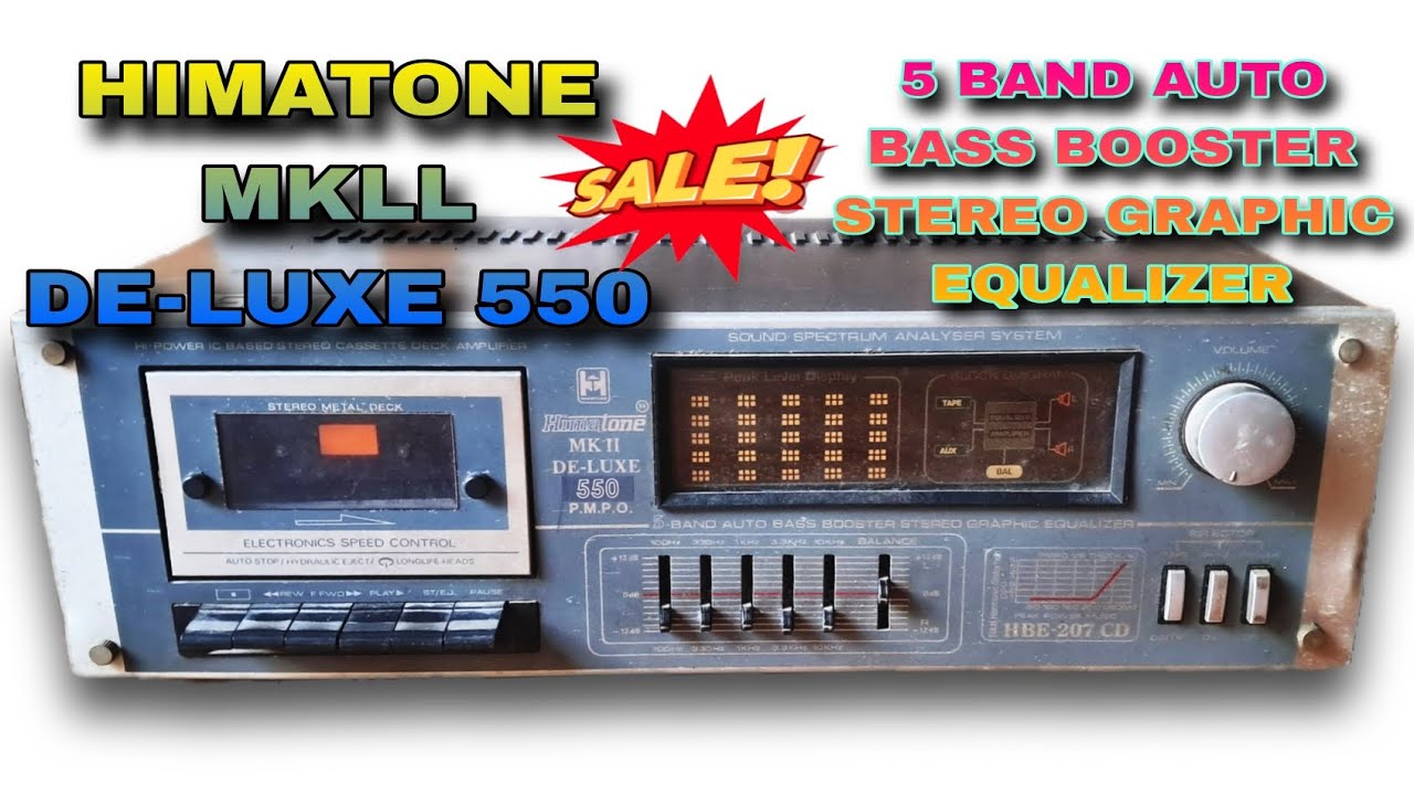 HIMATONE MKLL DE-LUXE 550 5BAND AUTO BASS BOOSTER STEREO GRAPHIC ...
