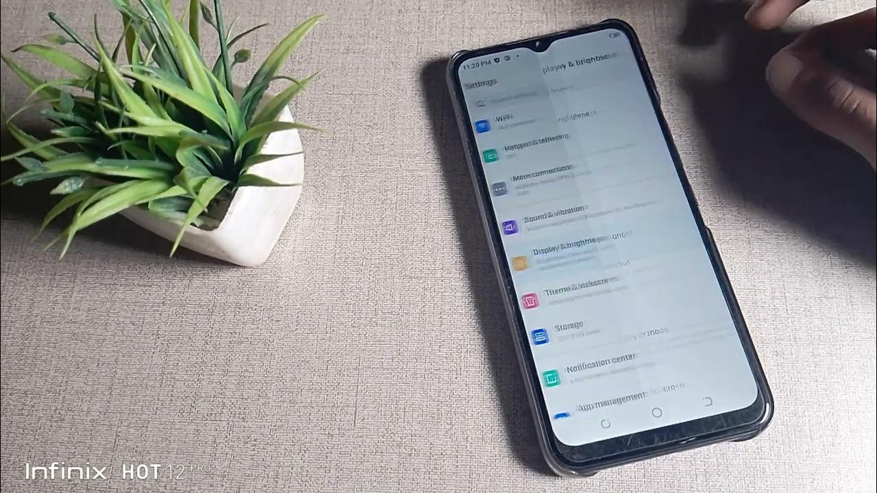 How to change Font size in Tecno Spark 9 mobile in Hindi setting - YouTube