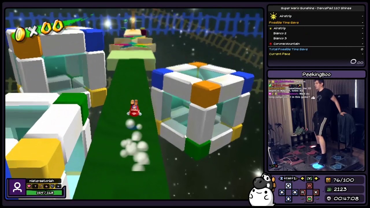 DDR Highlight || Relearning Super Mario Sunshine w/ DDR Dance Pads ...