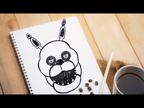 How to DRAW BONNIE - Five Nights at Freddy's - [ How to DRAW FNAF ...