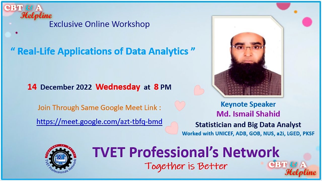 Real-Life Applications of Data Analytics | Md. Ismail Shahid | TEVT ...