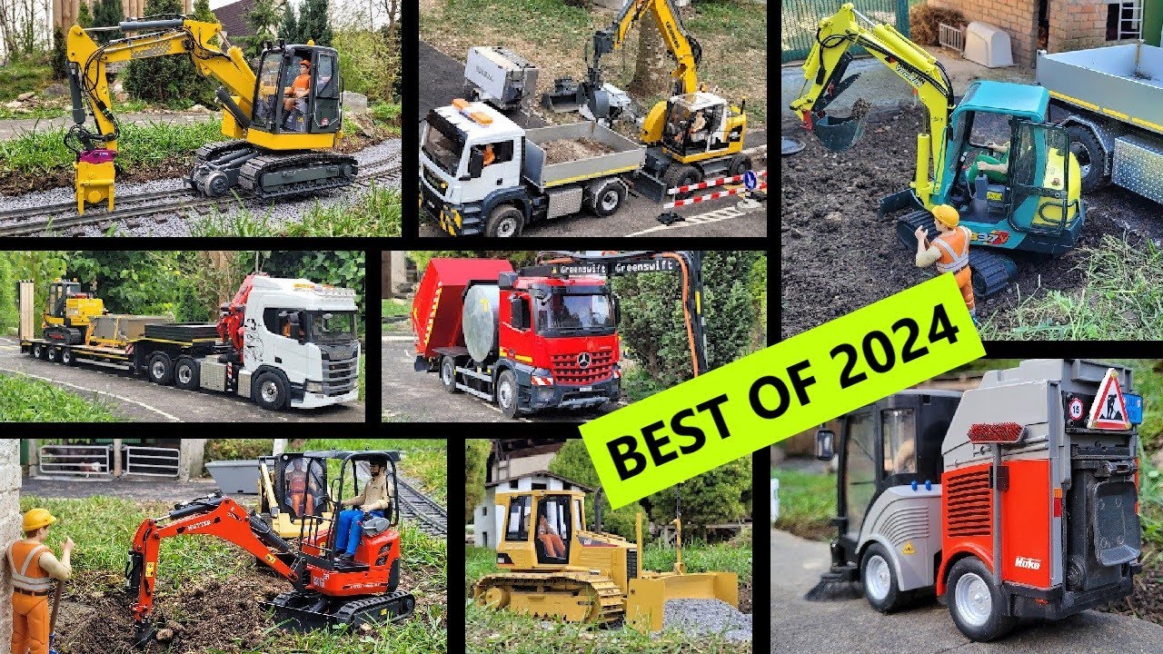 Best of 2024 Bartste RC models RC excavator, trucks and more, bonus ...