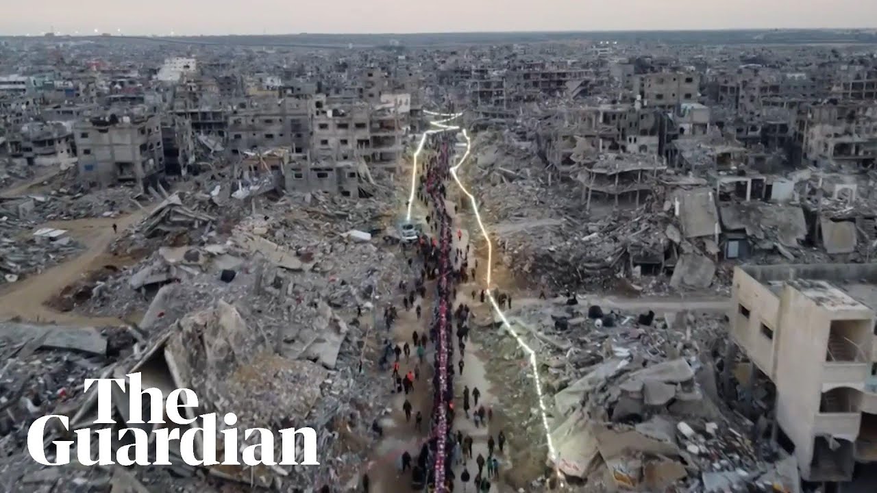 Palestinians gather amid rubble in Rafah for first iftar of Ramadan ...