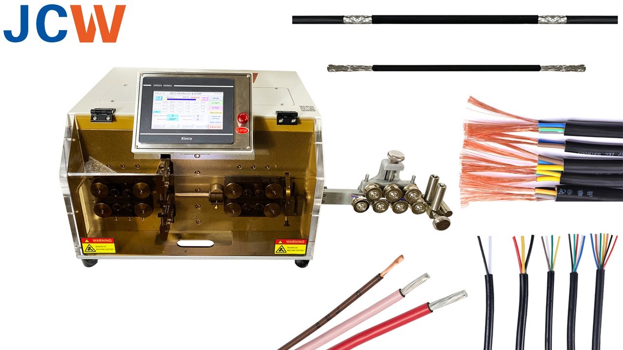 JCW-CS15N Automatic Multi-core Cable Cutting and Stripping Machine丨Max ...