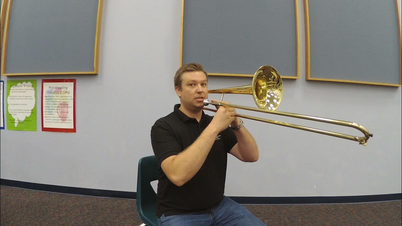 Beginning Band - Trombone - Lesson 2.2 - Trombone Posture - YouTube