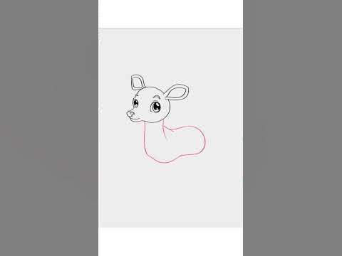 #shorts How to draw a fawn step by step. - YouTube