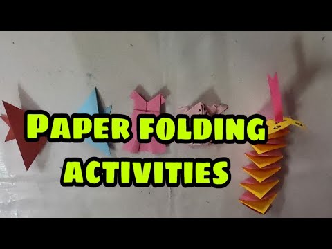 Paper folding activities I Paper folding craft ideas INo school bag day ...