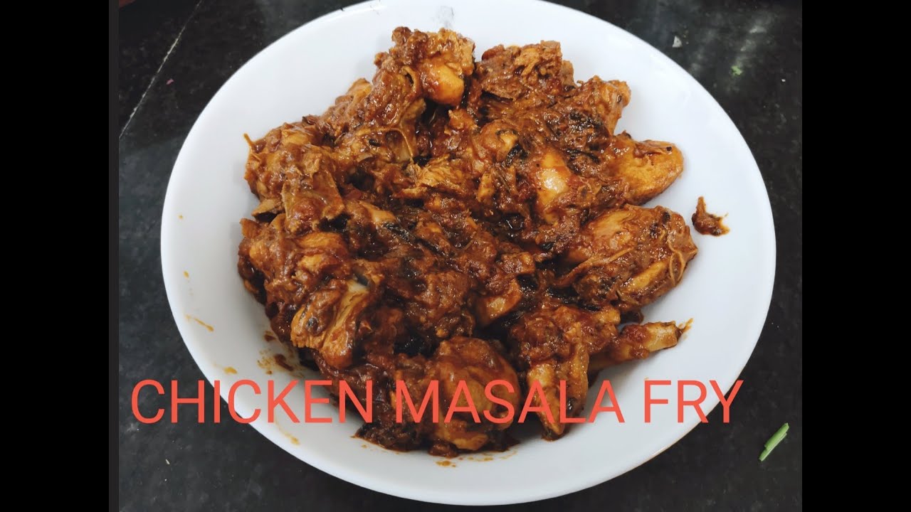 chicken masala fry - YouTube