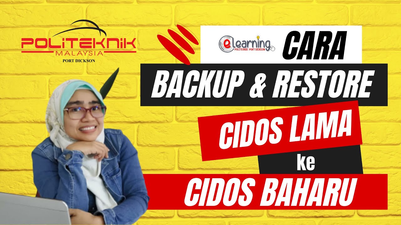 TUTORIAL CARA NAK BACKUP DAN RESTORE CIDOS LAMA KE CIDOS BAHARU - YouTube