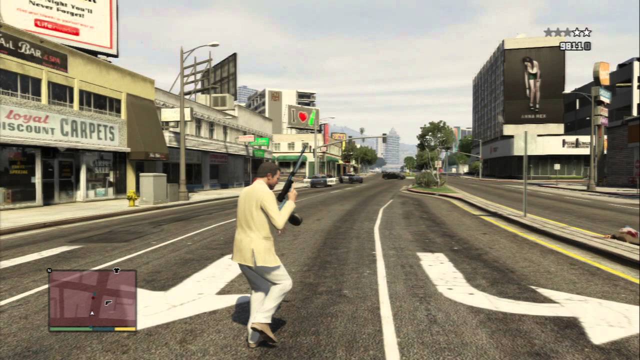 GTA 5! New GUN! "Gusenberg Sweeper" In Action ( 1.10 UPDATE ) - YouTube