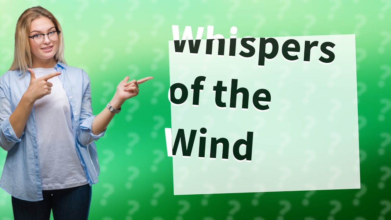 What is a good personification for wind? - YouTube