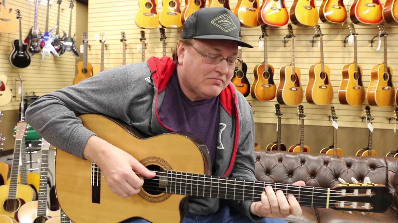 Keith Baxter playing a Juan Huipe Cutaway Nylon String Classical here ...