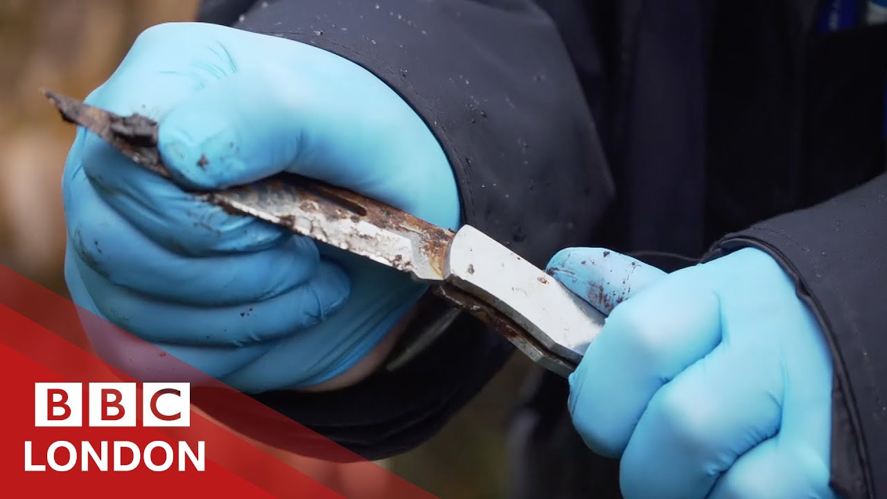 Searching for Knives with London's Police Cadets - BBC London - YouTube