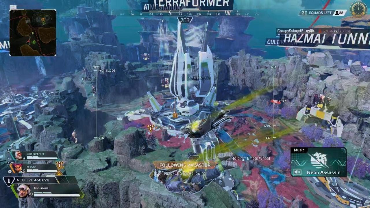 Apex Legends zip line snipe with Vantage - YouTube