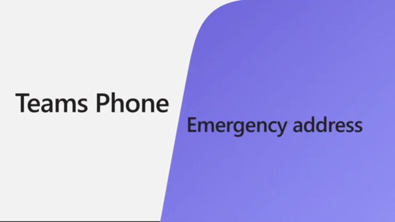 Assign an emergency location with Teams Phone - YouTube