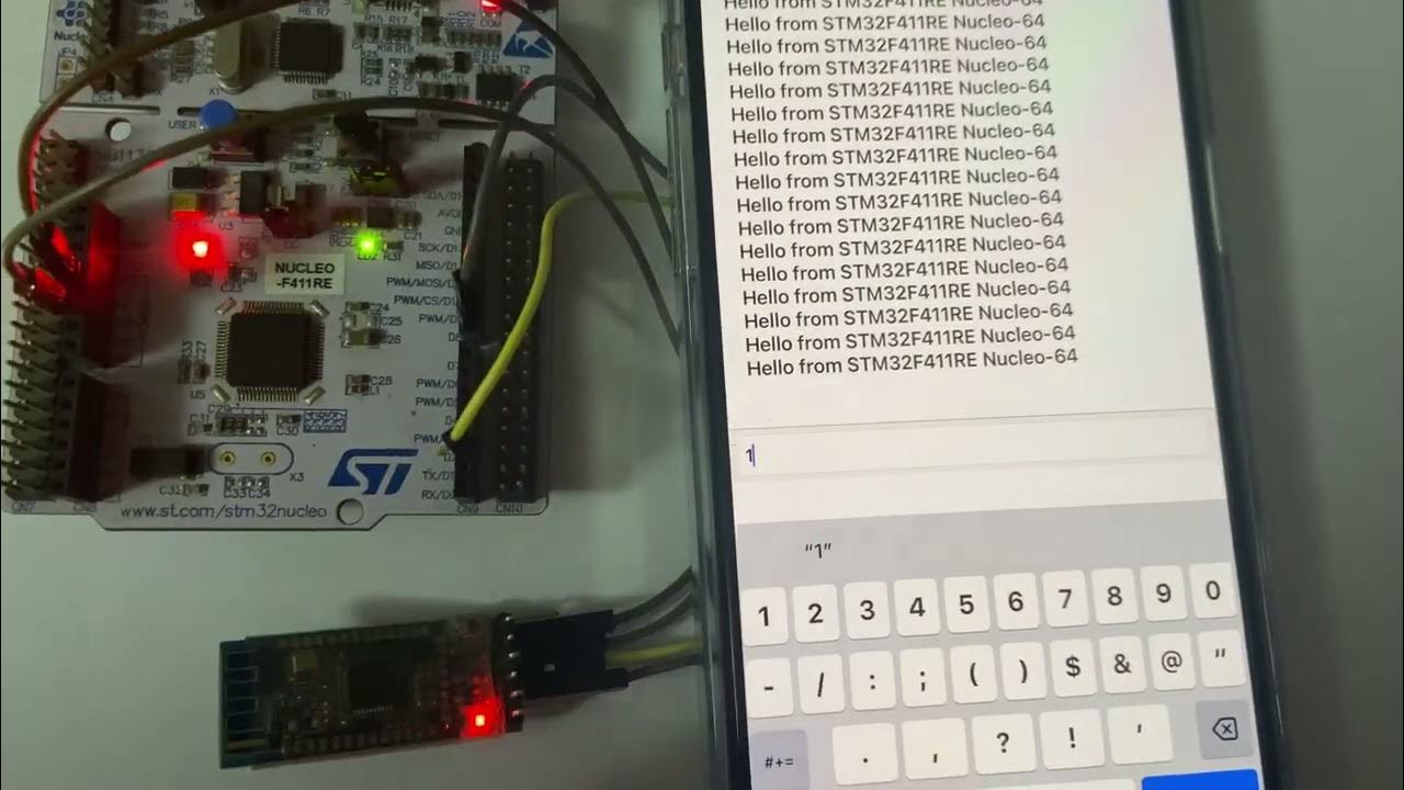 HM-10 BLE interface with STM32F4 - YouTube