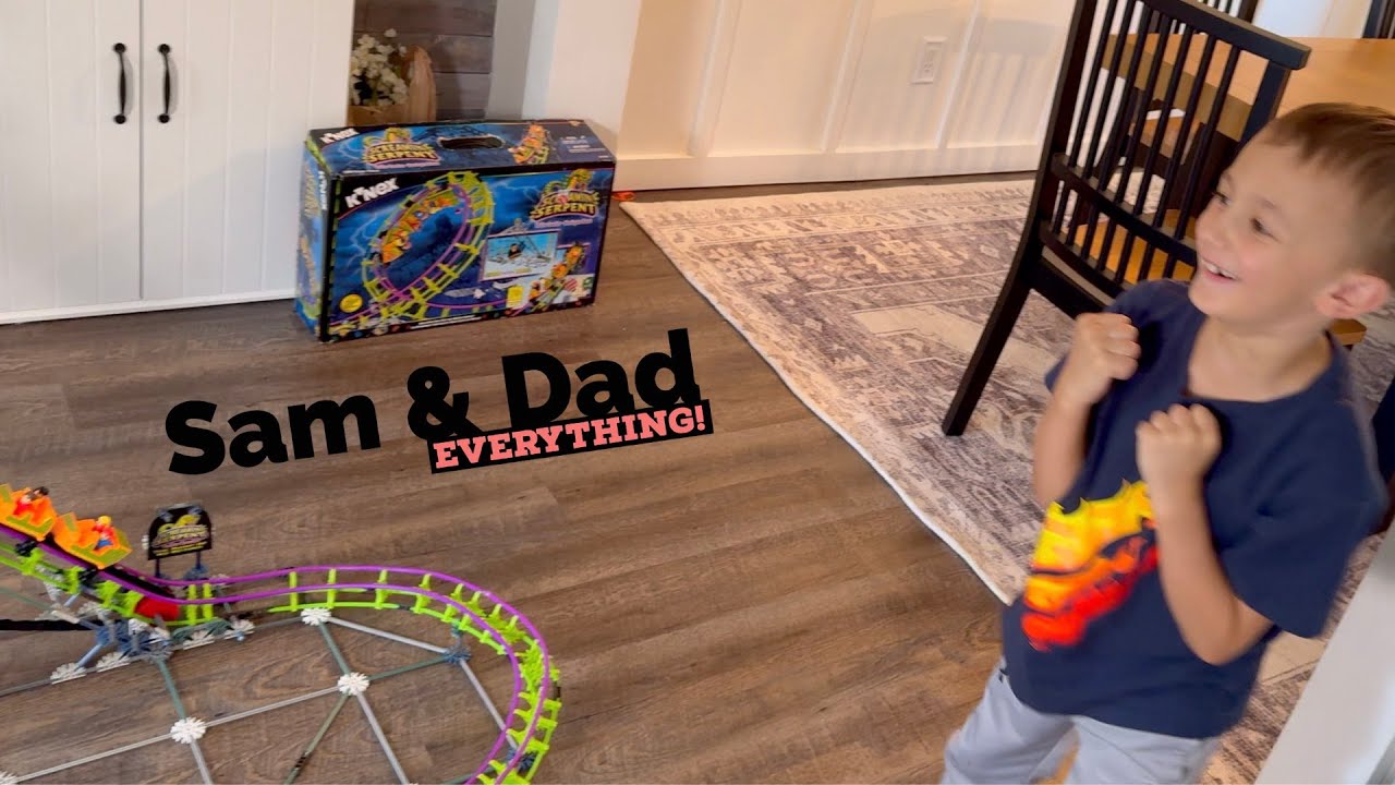 Sam & Dad Everything - K'NEX Roller Coaster - Old Edition! - YouTube