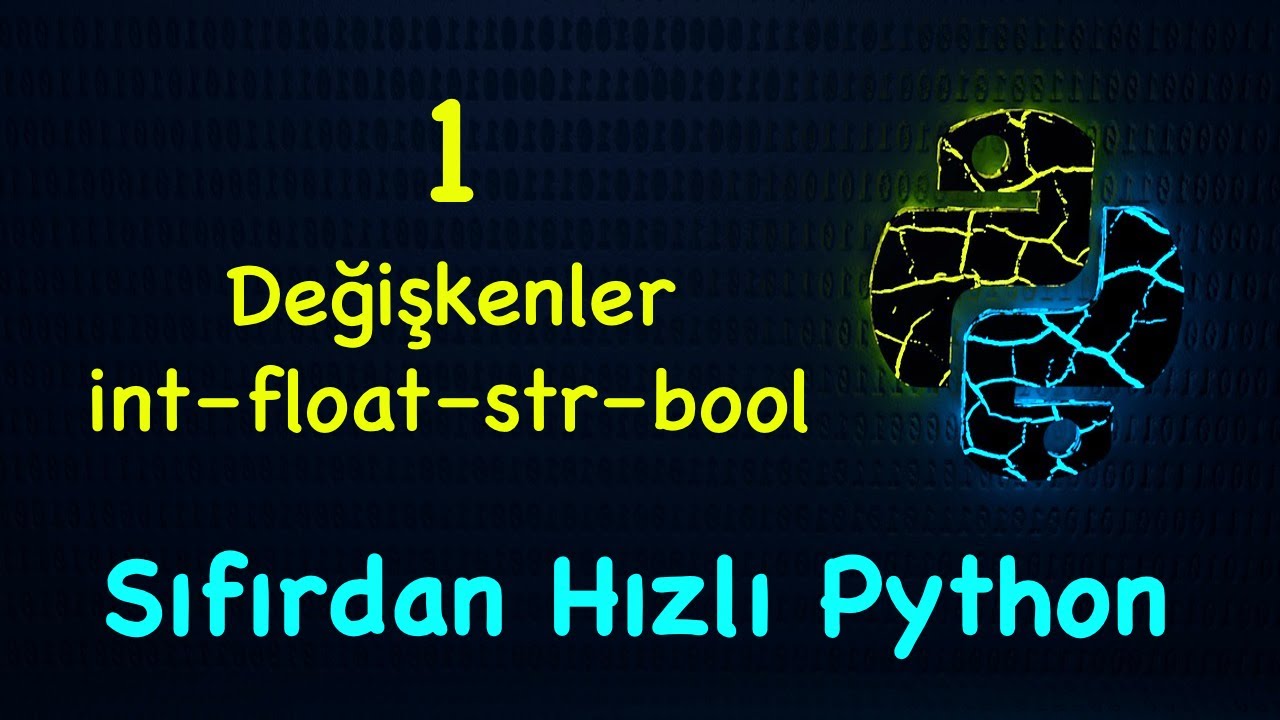 Sıfırdan Hızlı Python 1 Değişkenler Int Str Float Bool Youtube