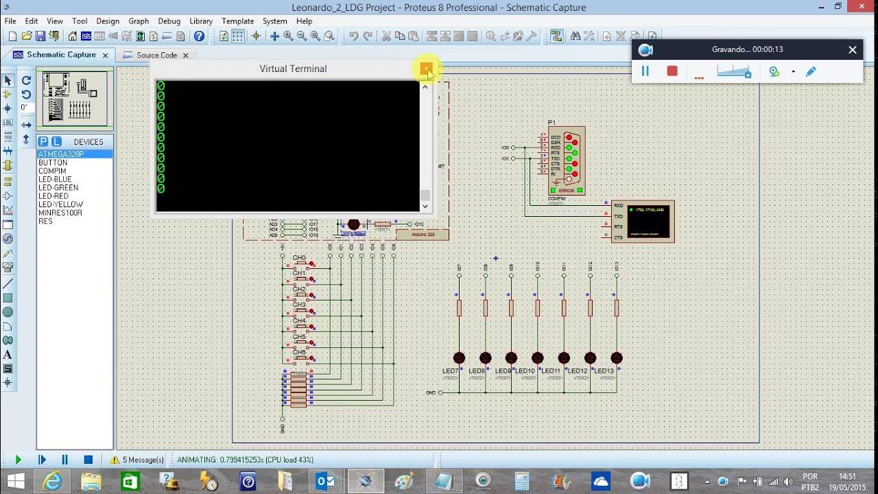 Virtual Terminal Proteus sumiu? - YouTube