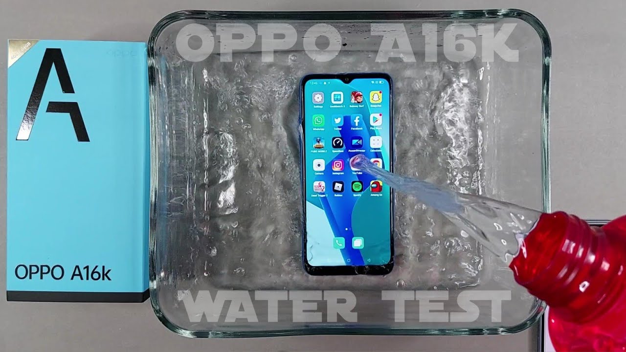 Oppo A16K Water Test | Oppo A16K Waterproof Test - YouTube