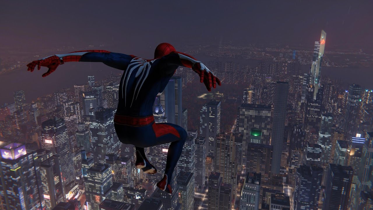 PS5 | MARVEL'S SPIDER-MAN REMASTERED | Passeio pela cidade à noite [4K ...