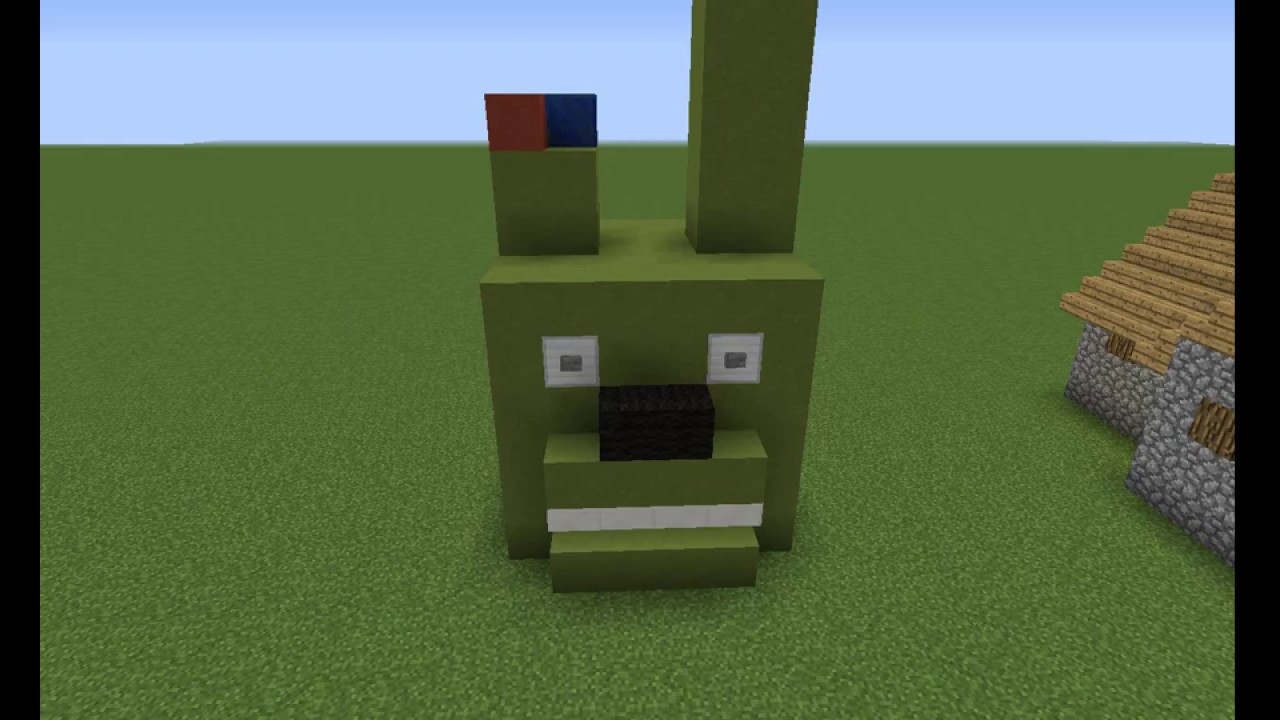 Minecraft How to Make a Springtrap Head - YouTube