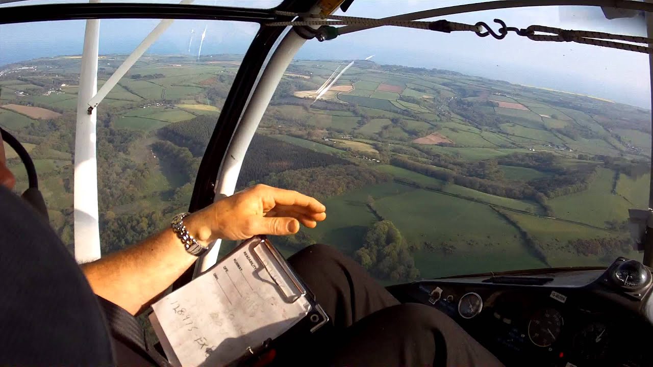 Microlight Flight with Adam in his Cyclone 2000 AX - Take-off from ...