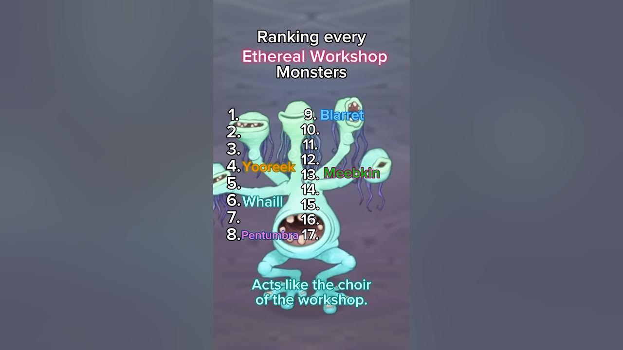 Ranking every Ethereal Workshop Monster. | #mysingingmonsters #etherealworkshop - YouTube
