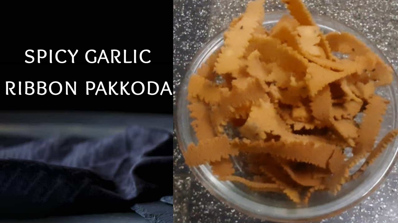 How to make Spicy Garlic Ribbon Pakoda / Ola Pakoda Recipe in Tamil ...