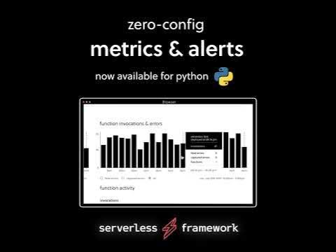 Zero Configuration Monitoring and Alerts now available for serverless Python apps - YouTube