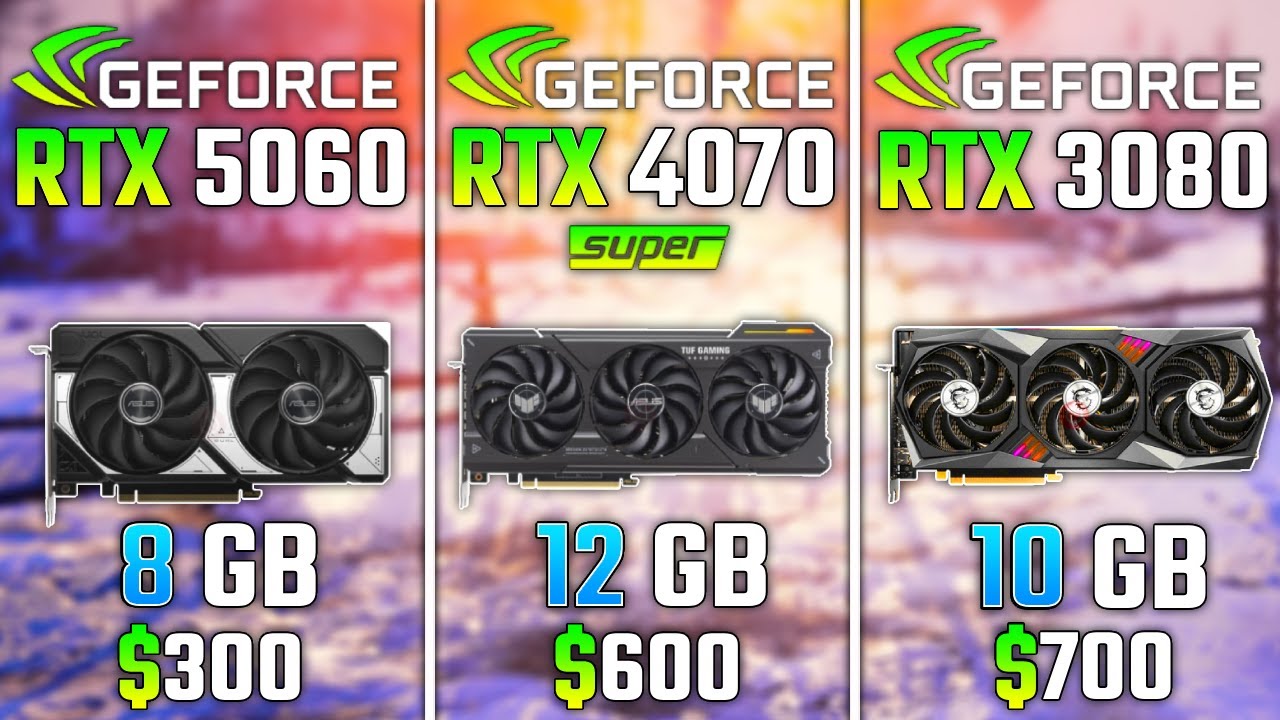 RTX 5060 vs RTX 4070 SUPER vs RTX 3080 | Test in 6 Games - YouTube