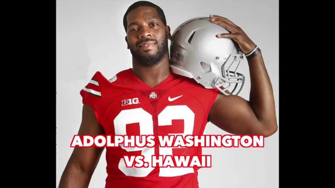 Adolphus Washington (OSU DT) Vs. Hawaii 2015 - YouTube