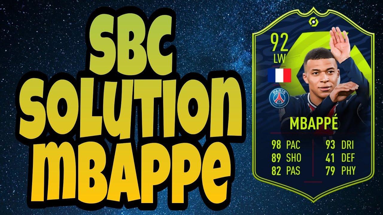 Sbc Solution Mbappe 92 Mad Fut 21 Youtube