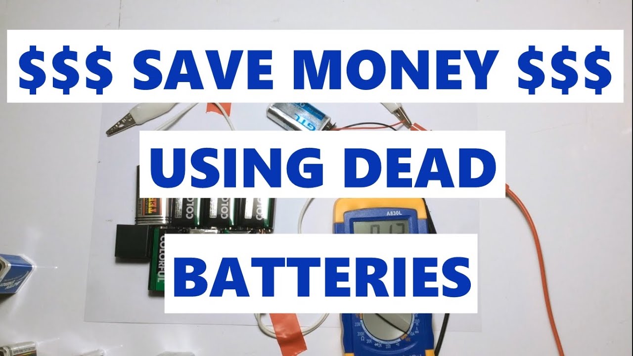 WRING OUT YOUR DEAD BATTERIES AND SAVE MONEY $ - YouTube