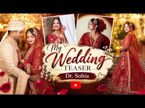 Teaser of My Wedding Movie is Finally Here! 🎥😍🥳❤️ | Dr Sobia Shadi