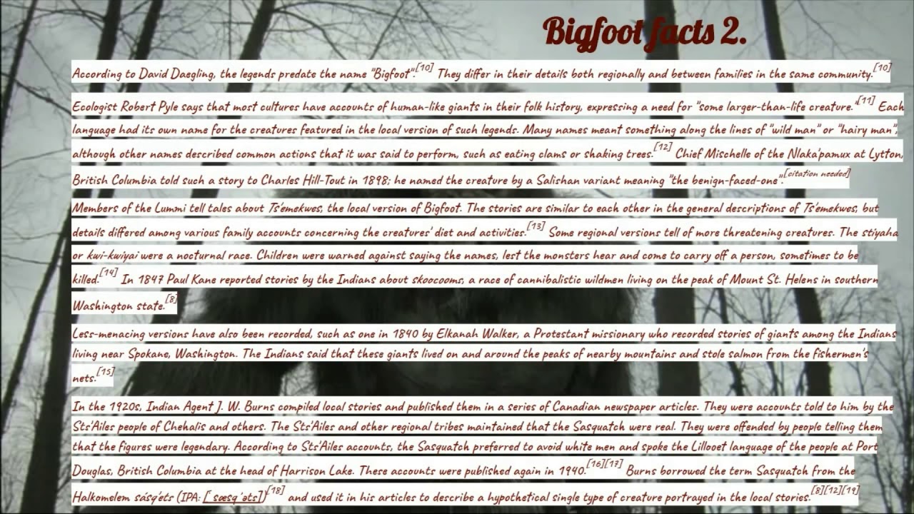 The Bigfoot Legend - YouTube