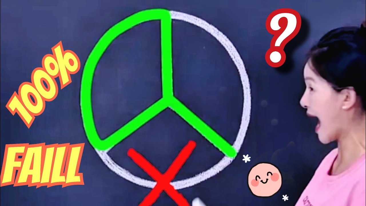 One Line Draw The Entire Figure Circle | Circle Drawing Challenge | Fun ...