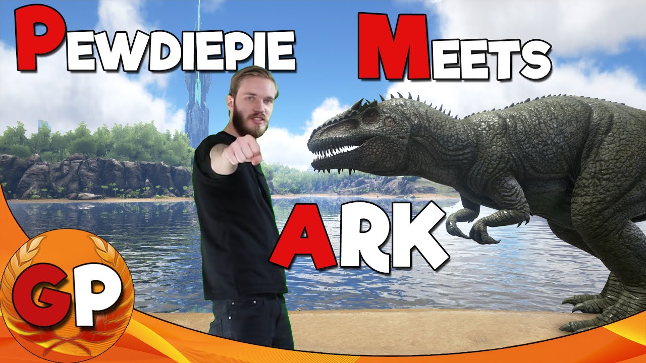 PEWDIEPIE meets ARK [Pewdiepie Greenscreen Contest] - YouTube