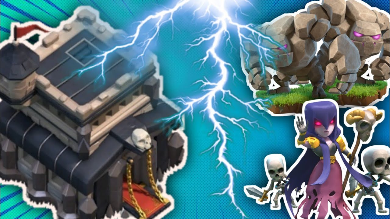 Th 9 Golem Witch Smash [ Too Easy ] Clash Of Clans - YouTube
