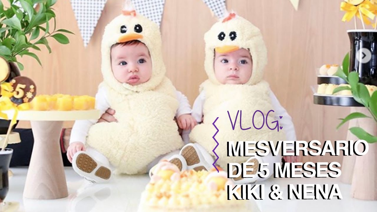 VLOG: MESVERSARIO DE 5 MESES DAS PINTINHAS #CHIARAESIENNA - YouTube