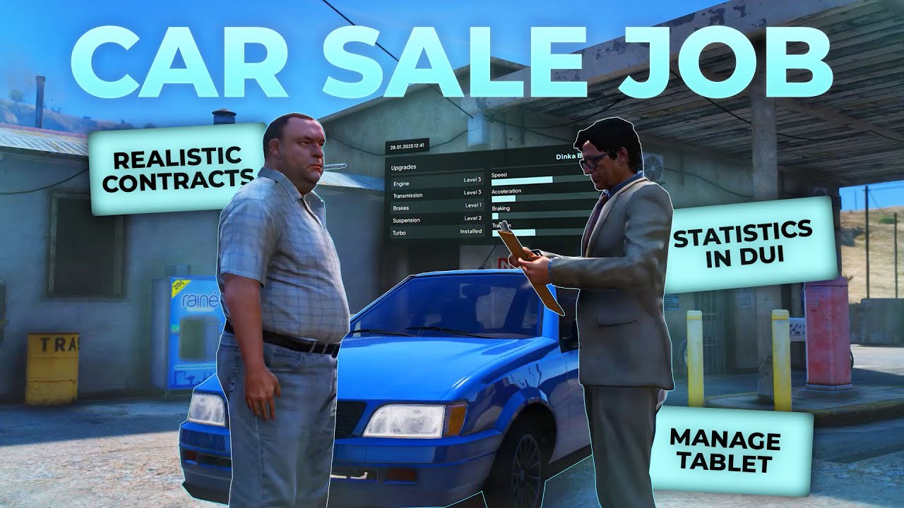 Advanced CarSale Job | FiveM Script | pScripts - YouTube