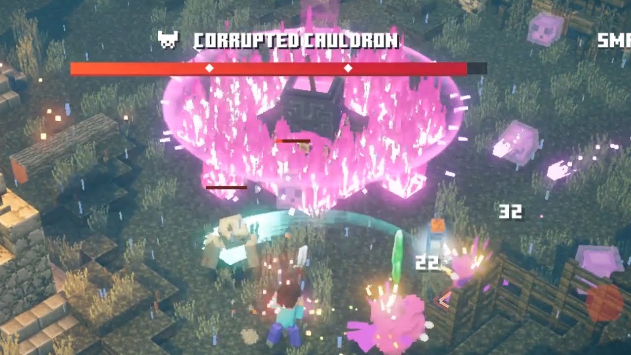 "Melawan PINK SLIME" Minecraft Dungeon Indonesia #2 - YouTube