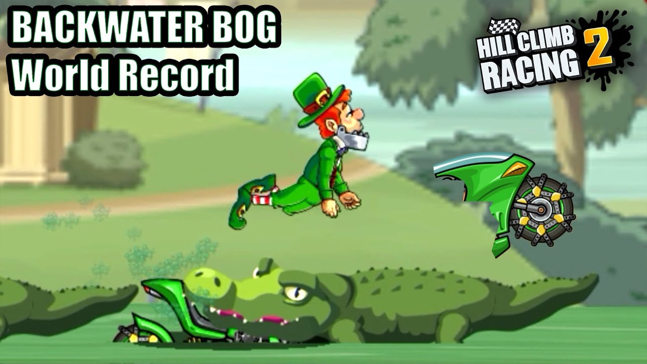 Hill Climb Racing 2 WORLD RECORD Backwater Bog on SUPERBIKE - YouTube